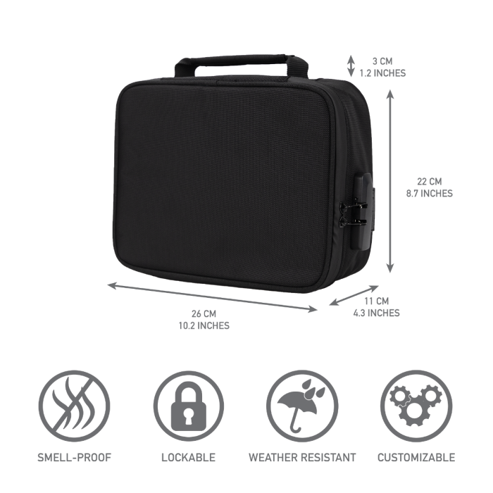 DL Bag - Smellproof Lockable Case | Herbware Australia