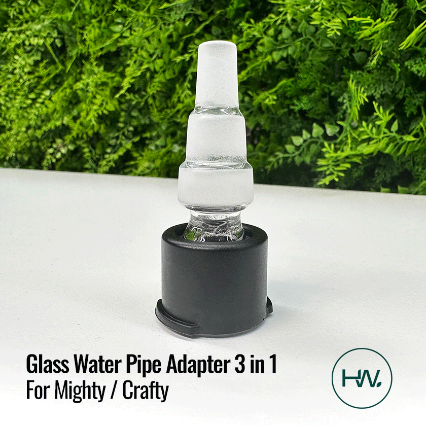 Mighty / Crafty Glass Water Pipe Adapter 3 in 1 - Hard Plastic Ring ...