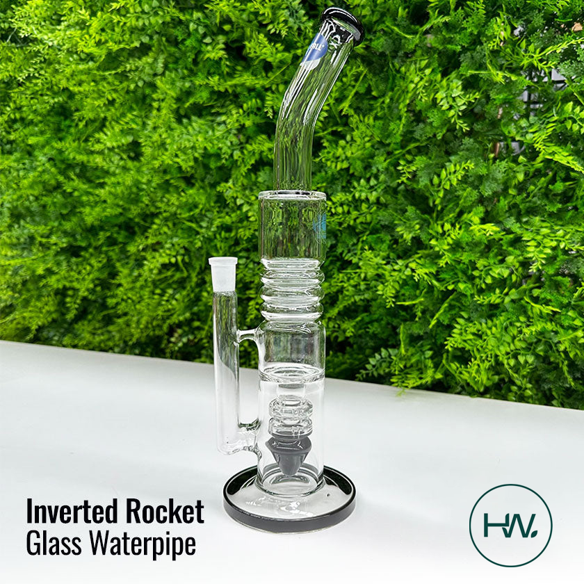 Inverted Rocket Glass Waterpipe | Herbware Australia
